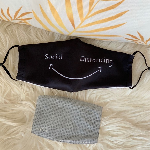 Accessories | New Slogan Face Mask Social Distancing Wfilter | Poshmark